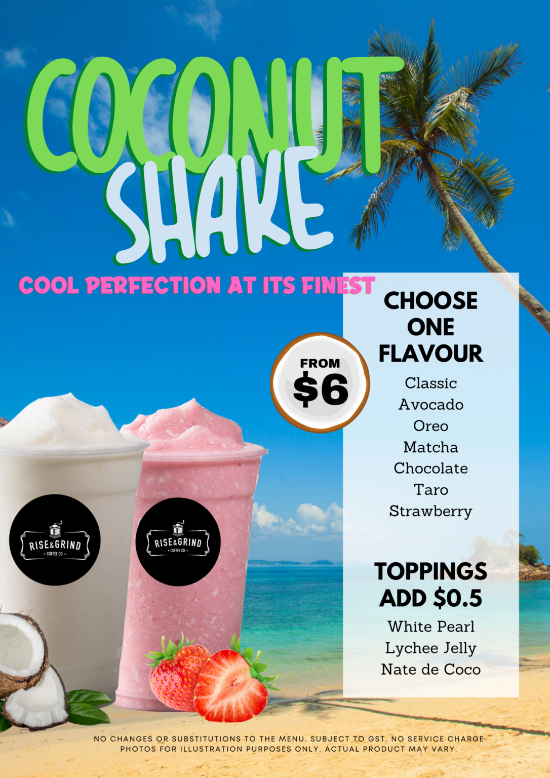 Menu - Rise & Grind Coffee